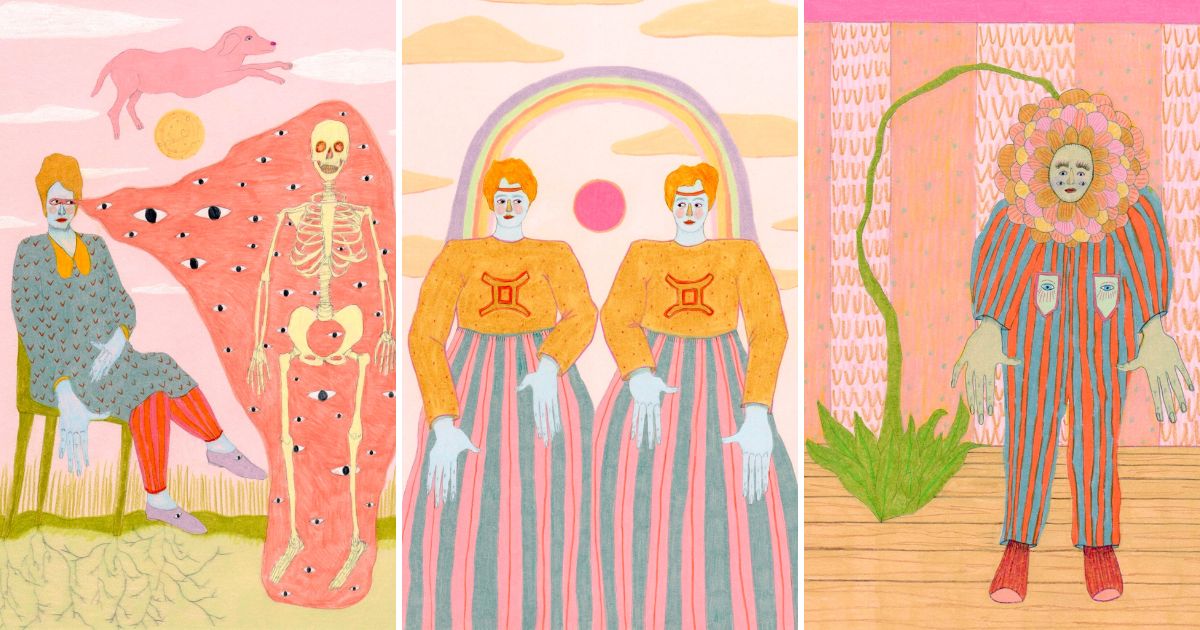 Rhea Mack’s drawings: a pink-pencil wonderland where the weird and ...